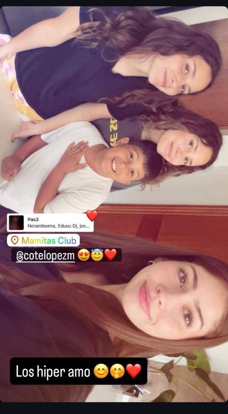 Trillizas de Coté López deslumbran en postal junto a su hermano : Mamás ...